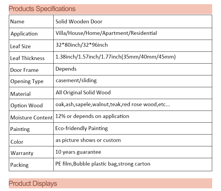 Solid Wood Door - https://hkbuildingmaterial.com/